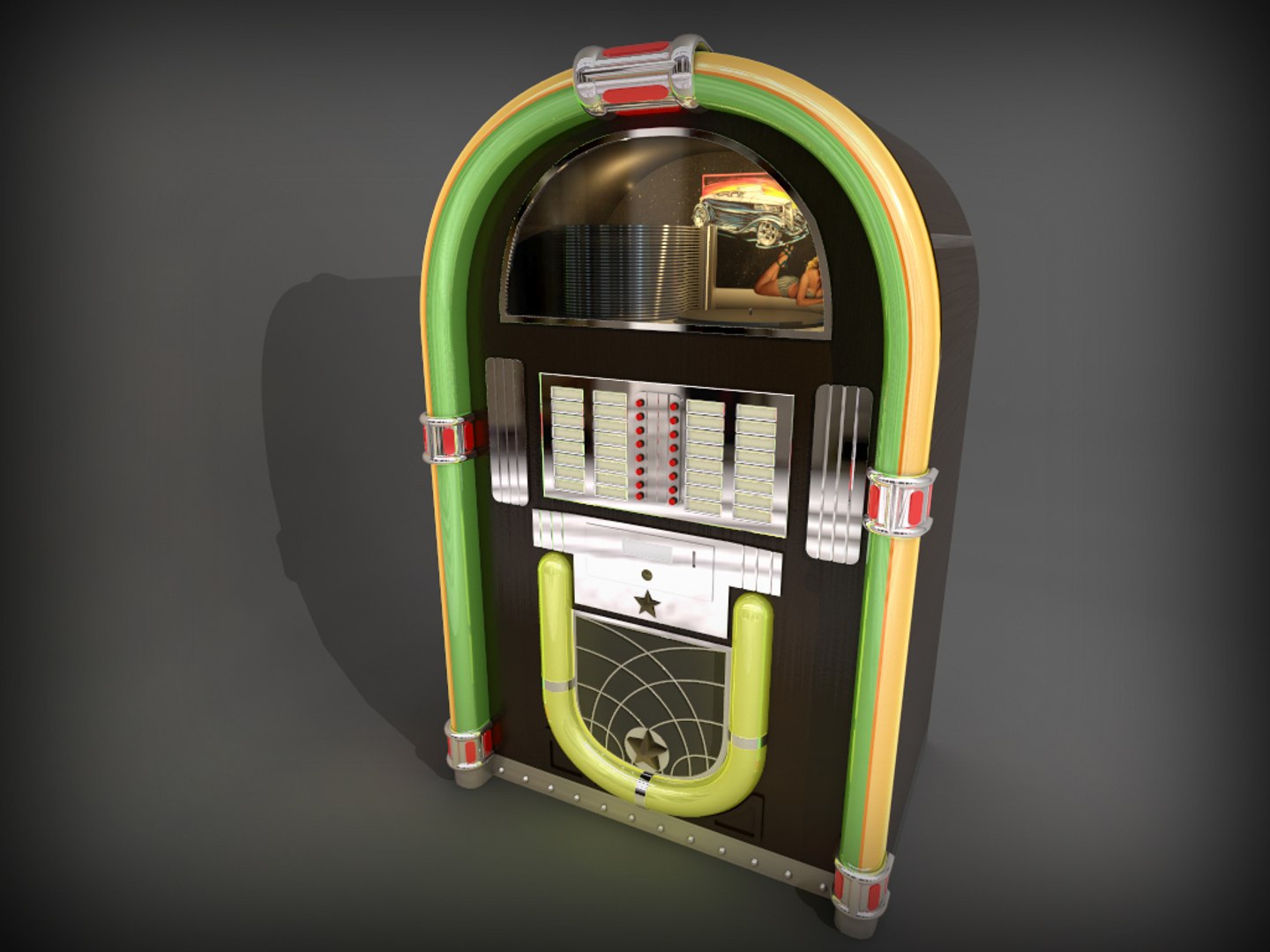 Jukebox Juke Box 3d 3ds
