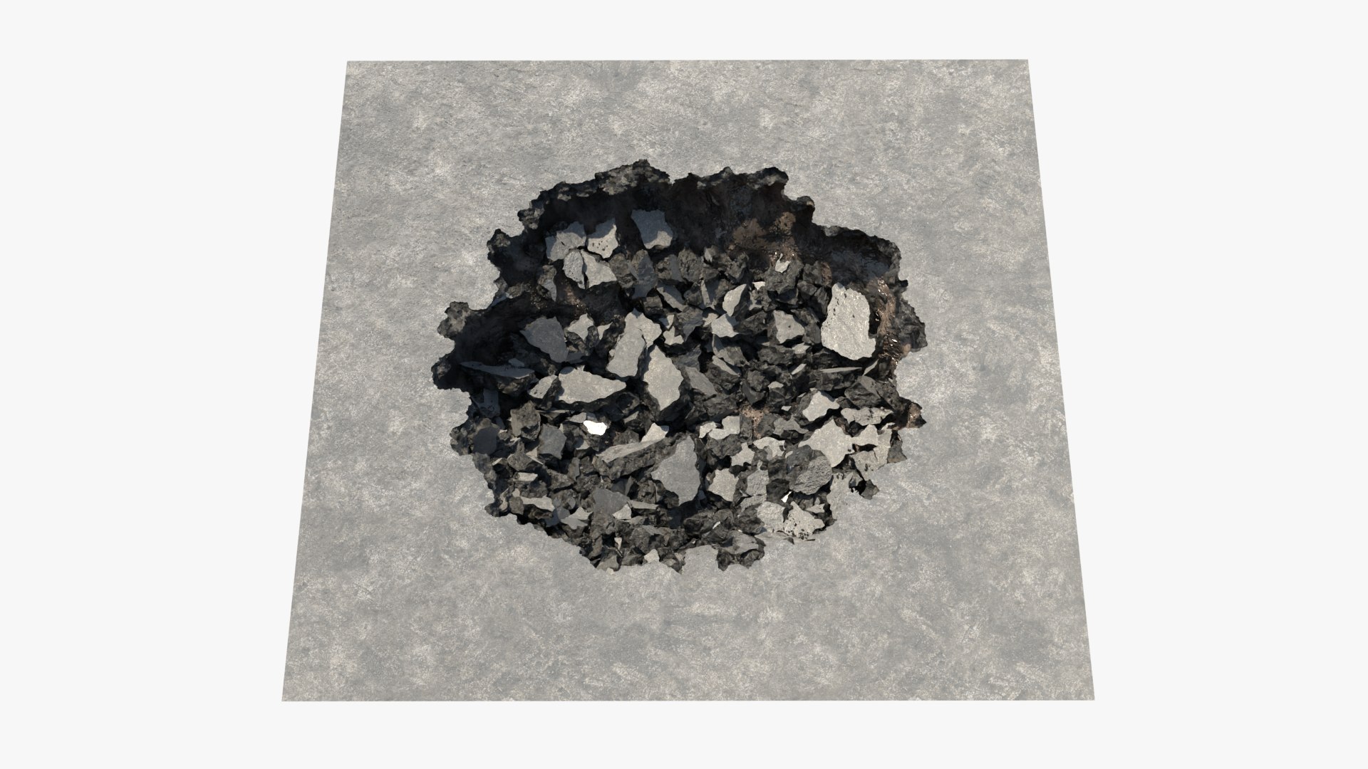 Animated Ground Crumbling 3D model - TurboSquid 1856131