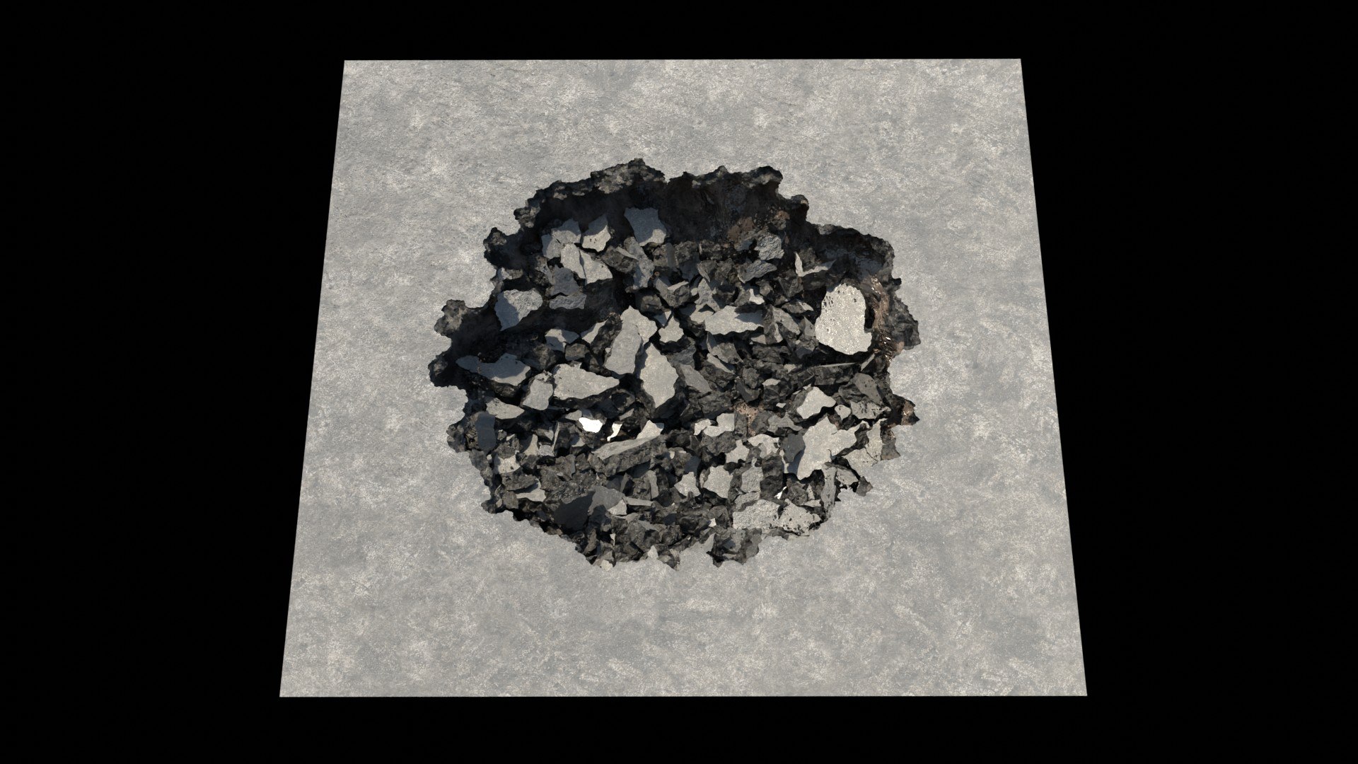 Animated Ground Crumbling 3D Model - TurboSquid 1856131