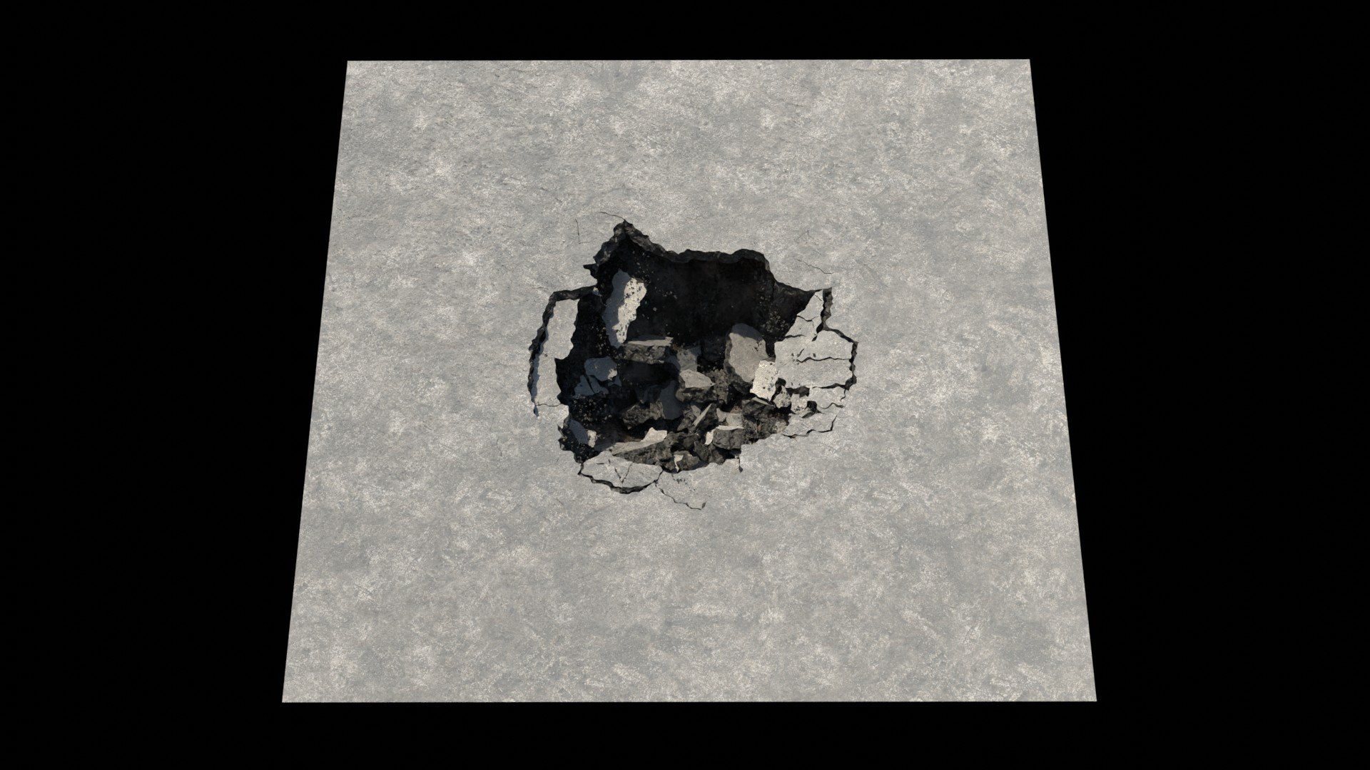 Animated Ground Crumbling 3D Model - TurboSquid 1856131