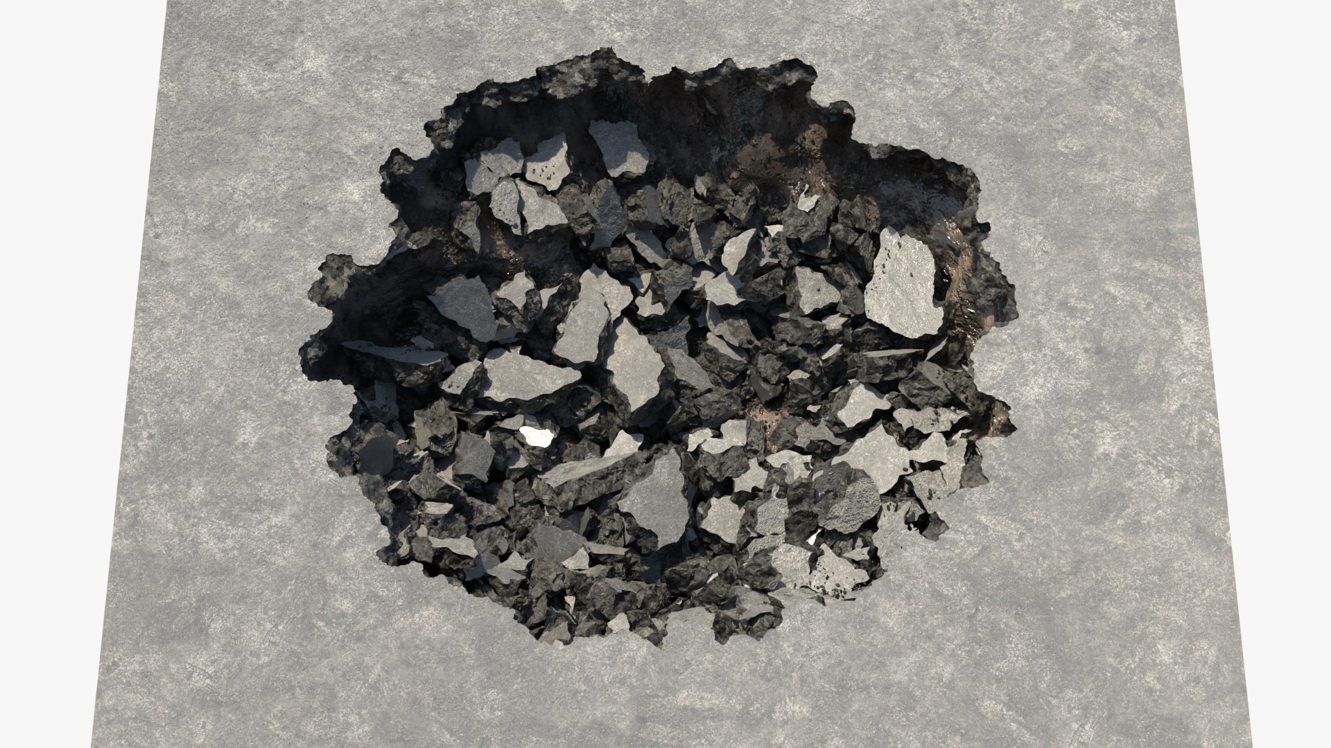 Animated Ground Crumbling 3D Model - TurboSquid 1856131