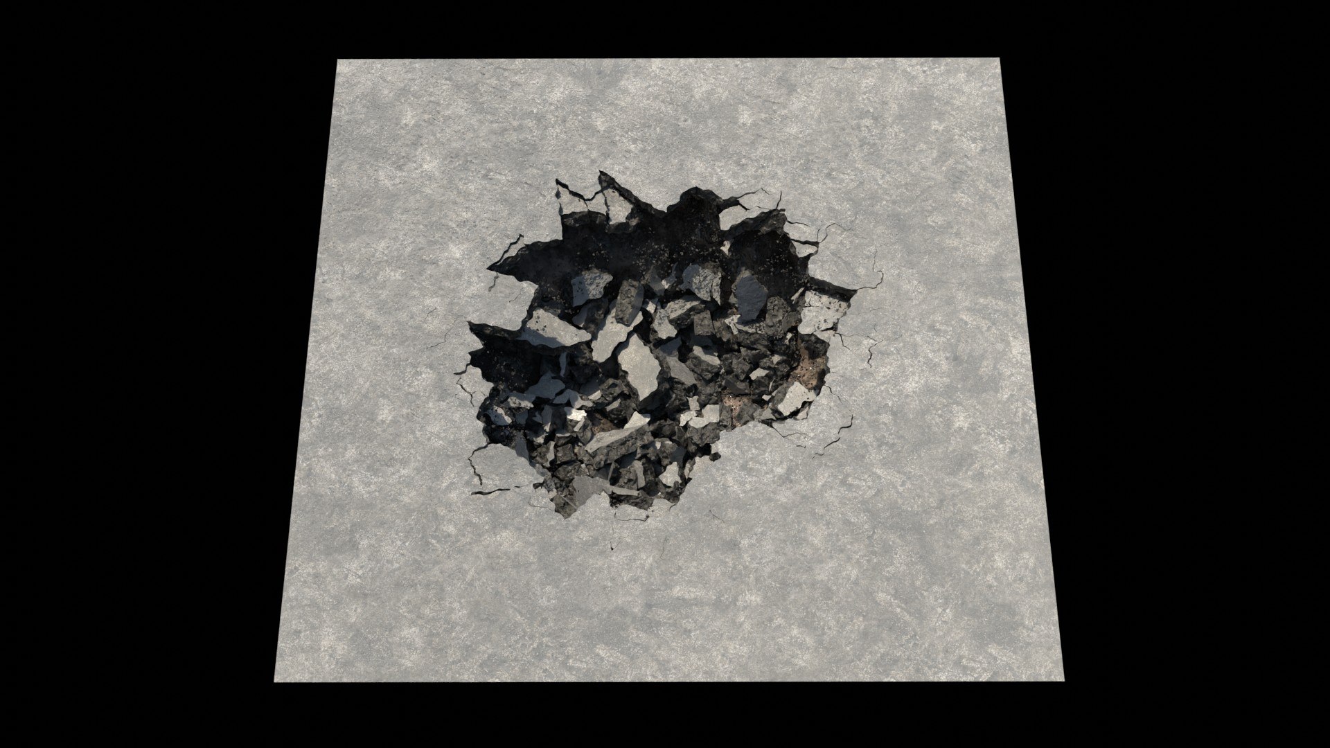 Animated Ground Crumbling 3D Model - TurboSquid 1856131