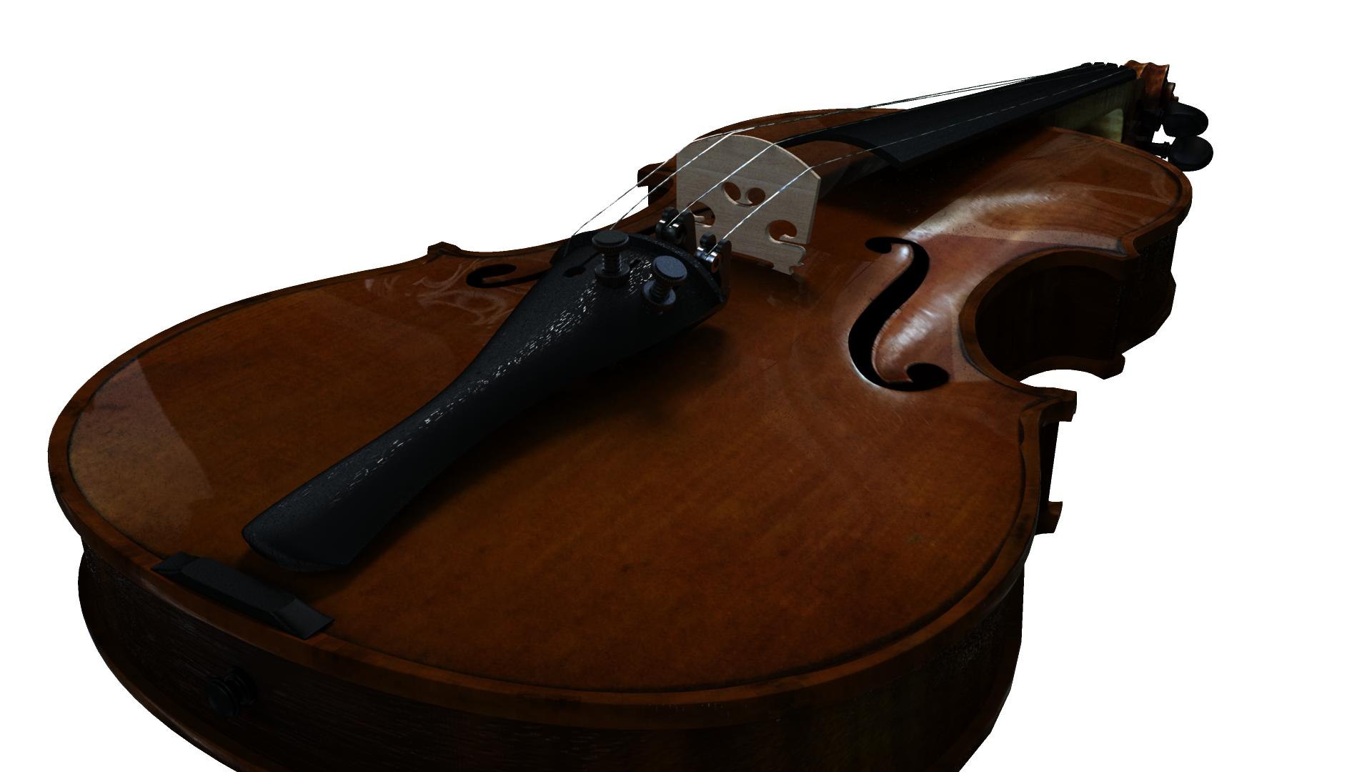 3d Model Of Violin