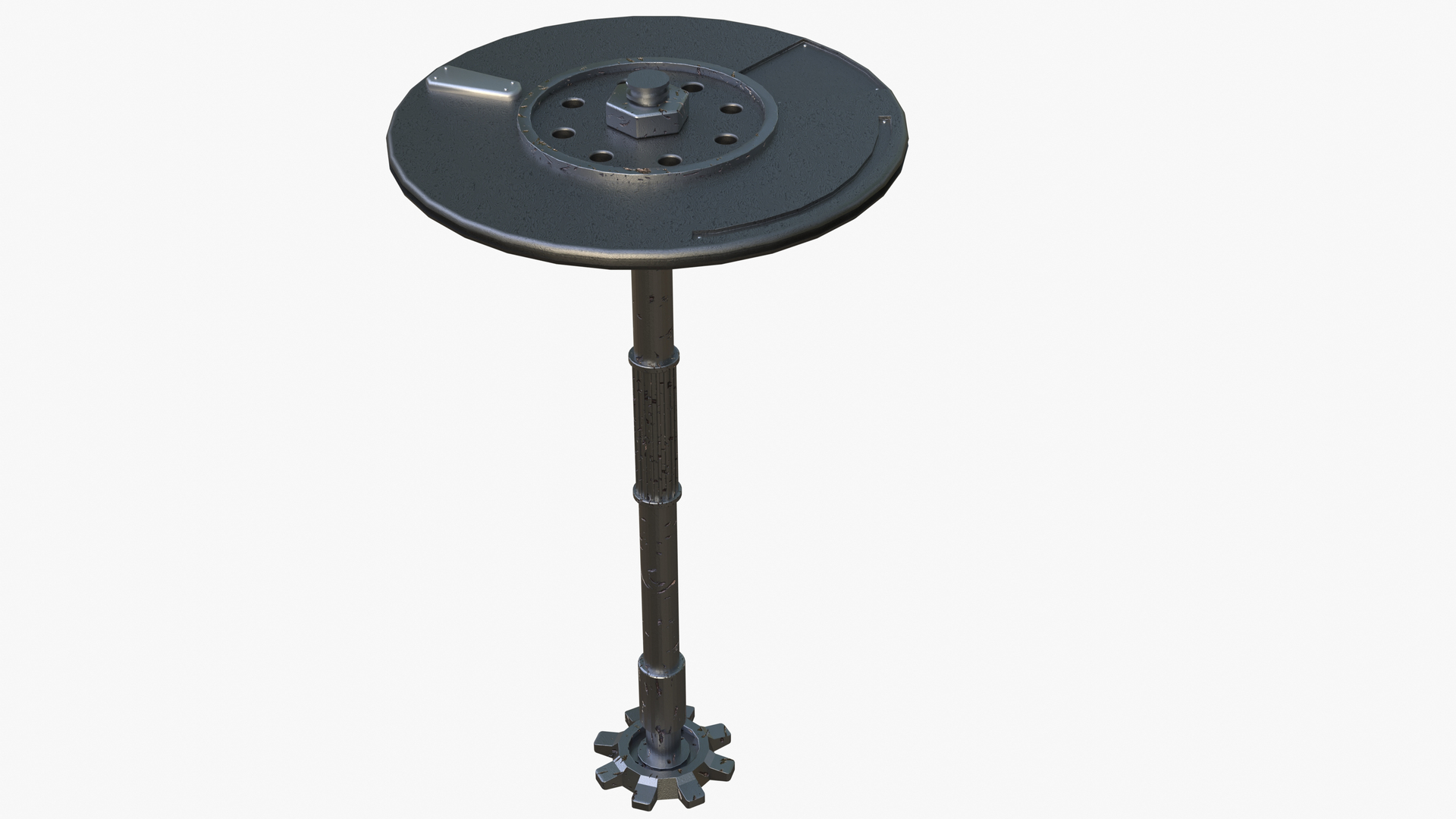 Junkyard-style bar table model - TurboSquid 2081116