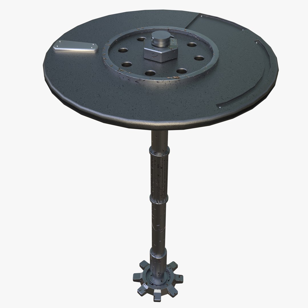 Junkyard-style bar table model - TurboSquid 2081116