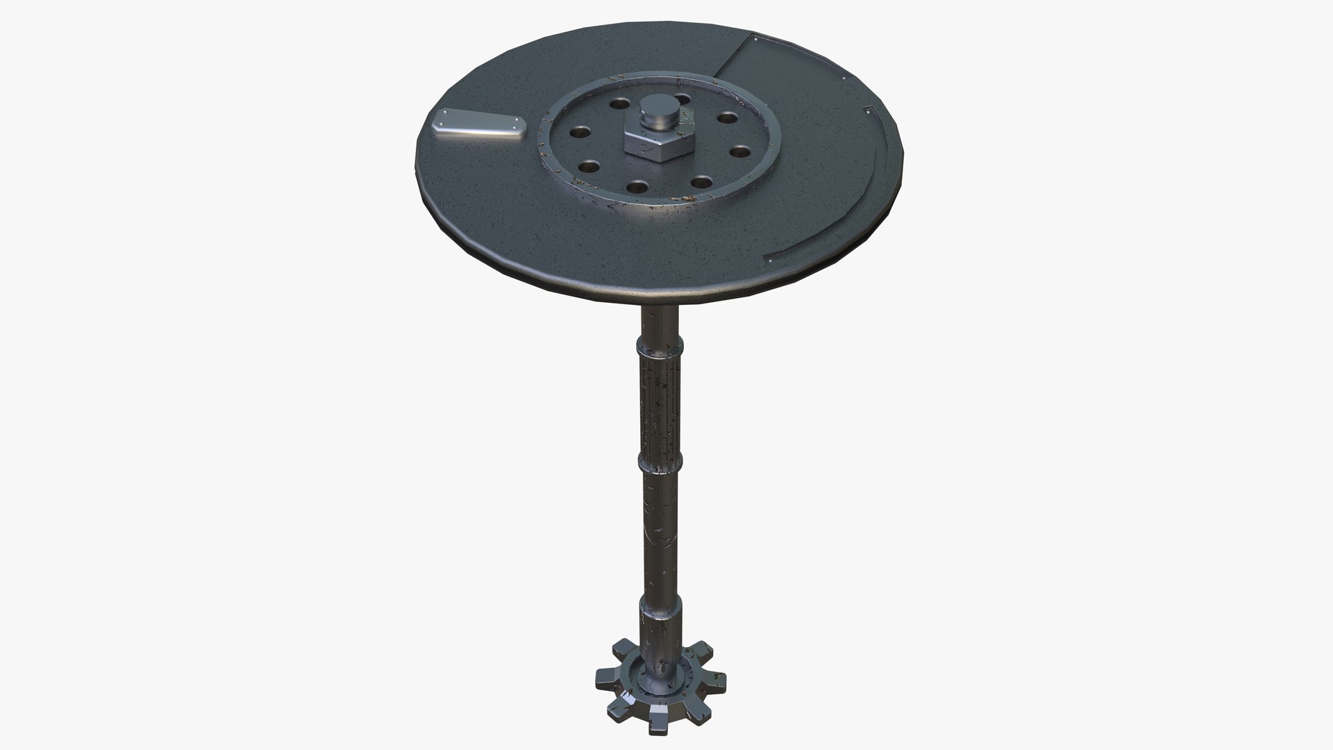 Junkyard-style bar table model - TurboSquid 2081116