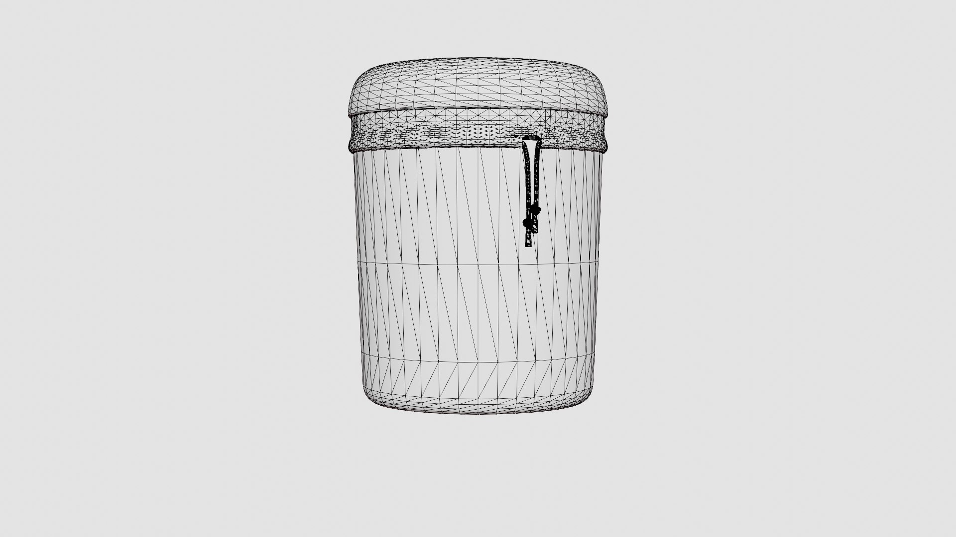 Cylinder-shaped Laundry Basket 3D Model - TurboSquid 2246331