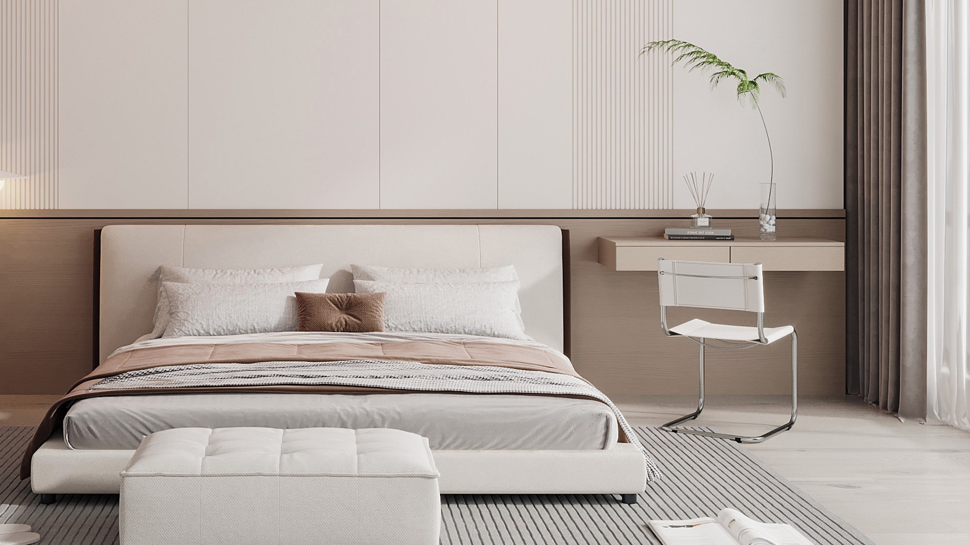 3D Modern Bedroom Model - TurboSquid 2070342