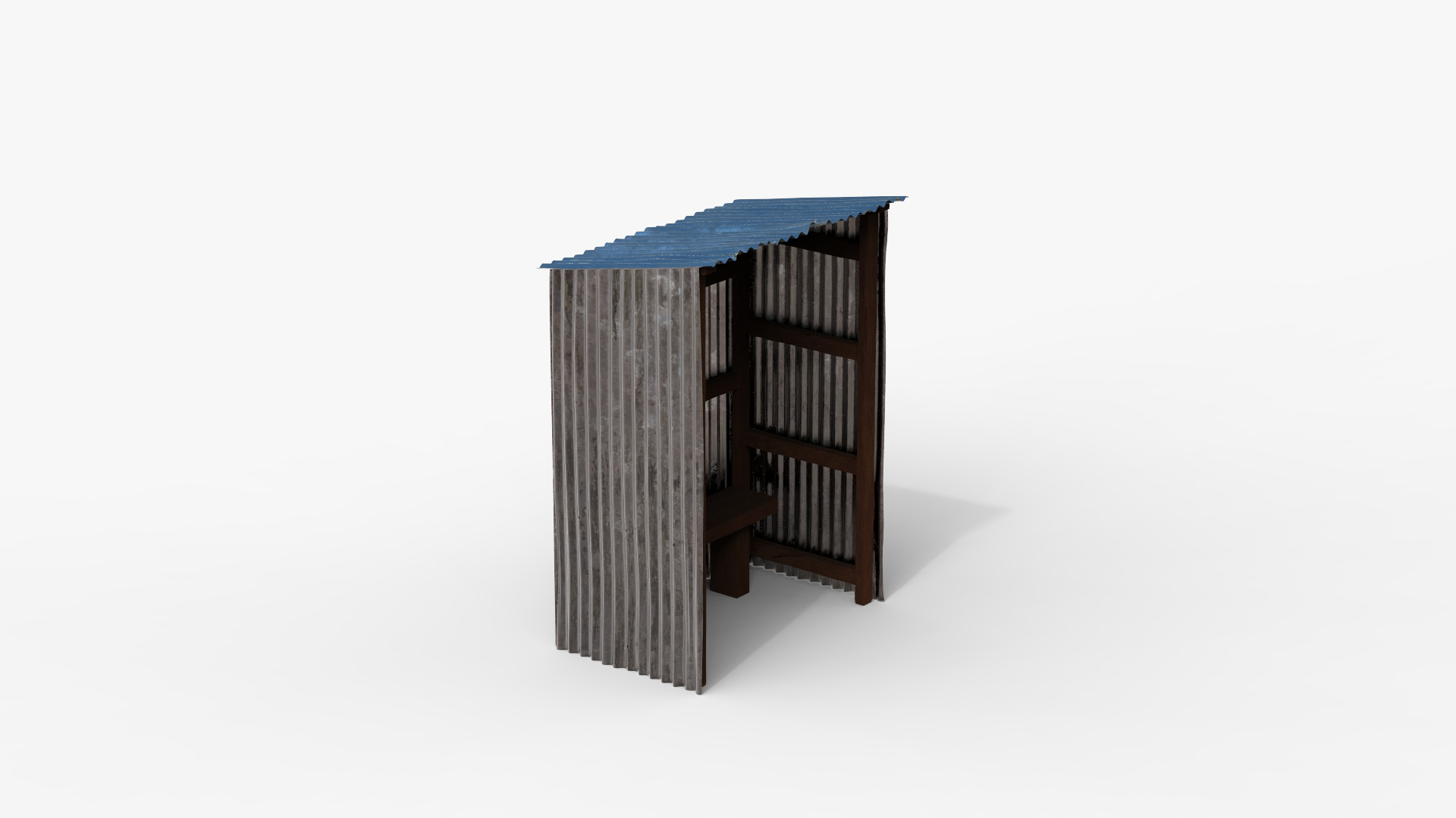 3D Sheet Metal Shack Model - TurboSquid 1582346