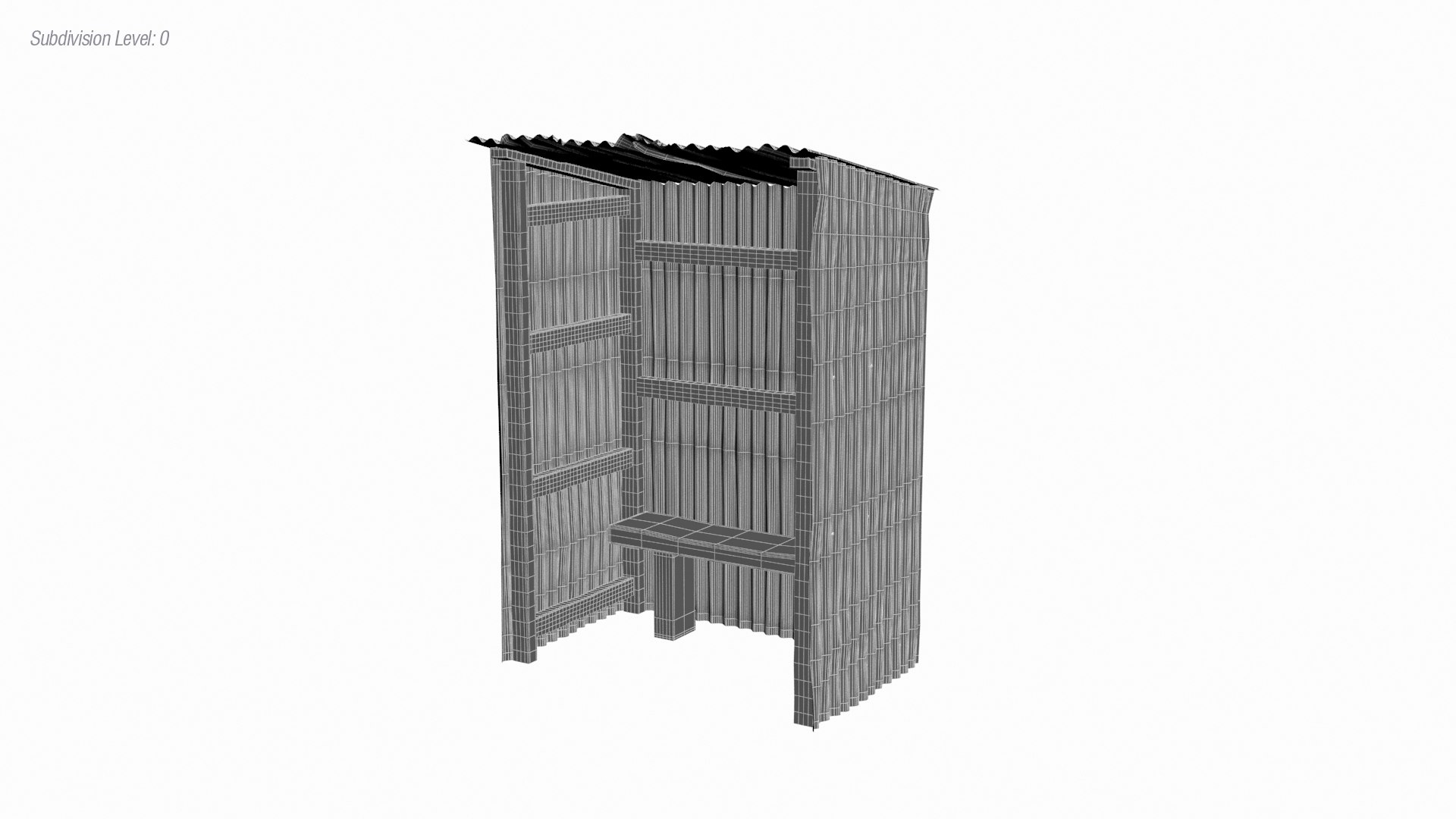 3D Sheet Metal Shack Model - TurboSquid 1582346