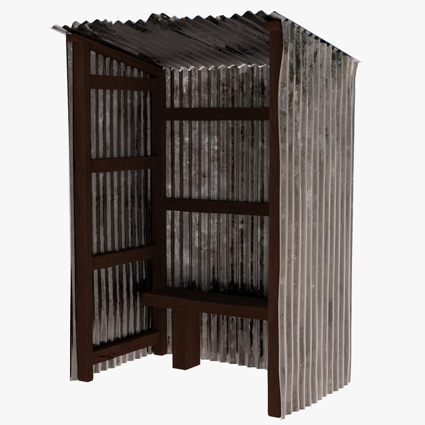 3D sheet metal shack model - TurboSquid 1582346
