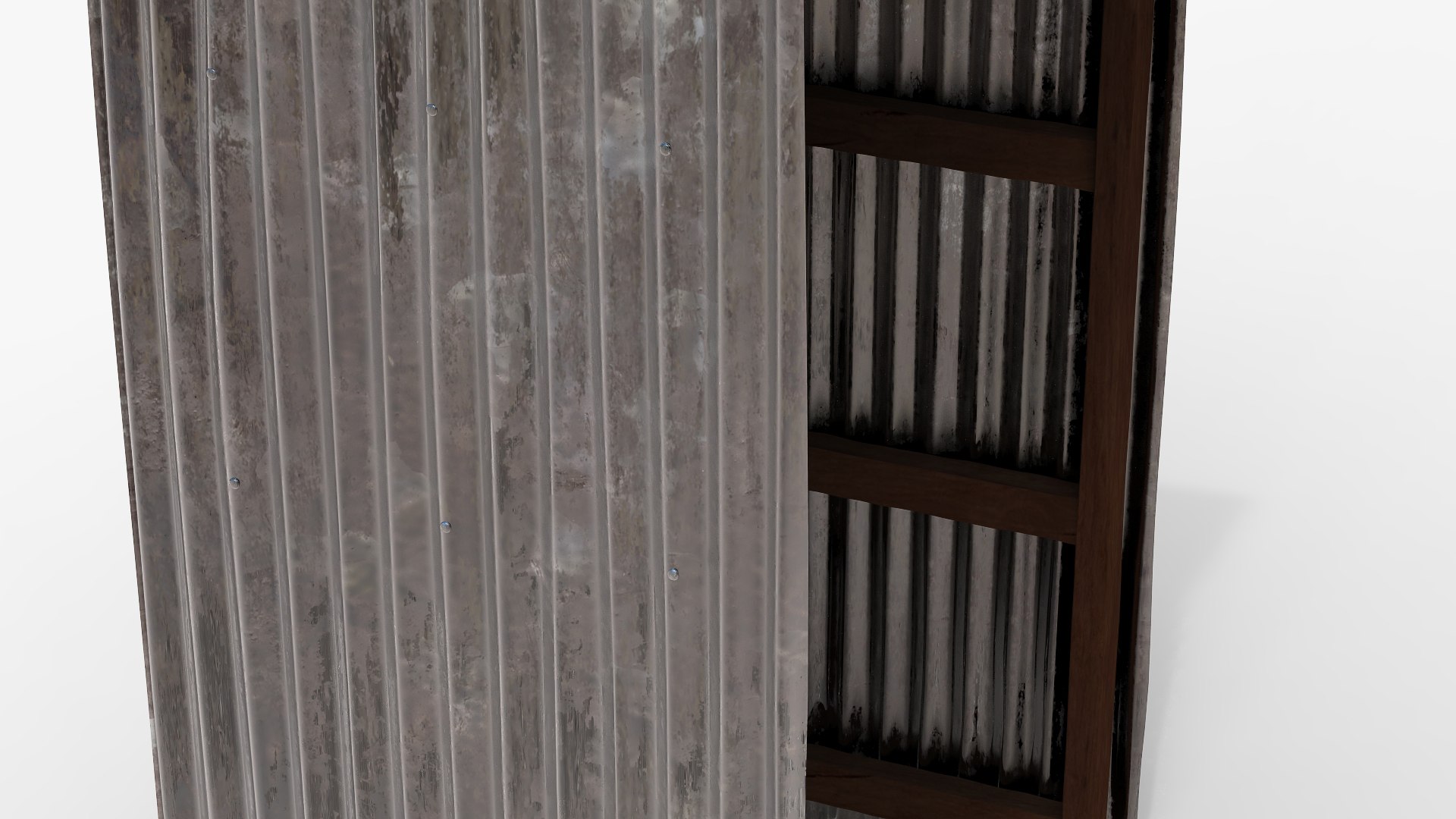 3D Sheet Metal Shack Model - TurboSquid 1582346