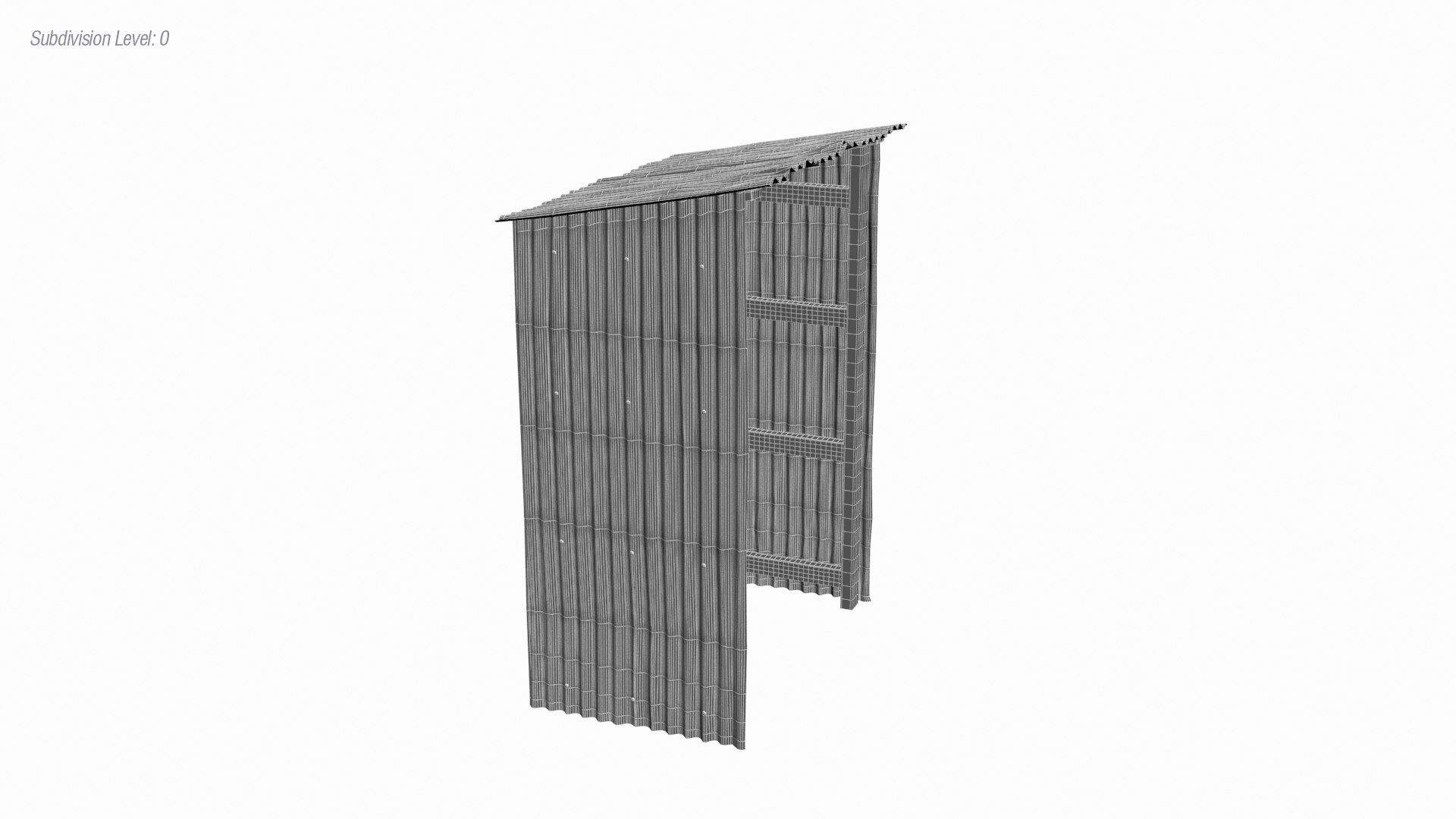 3D Sheet Metal Shack Model - TurboSquid 1582346