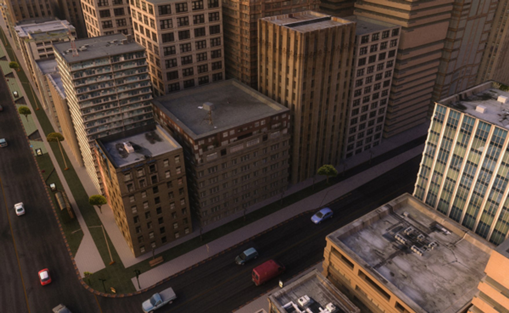 Street Corner 3d Model