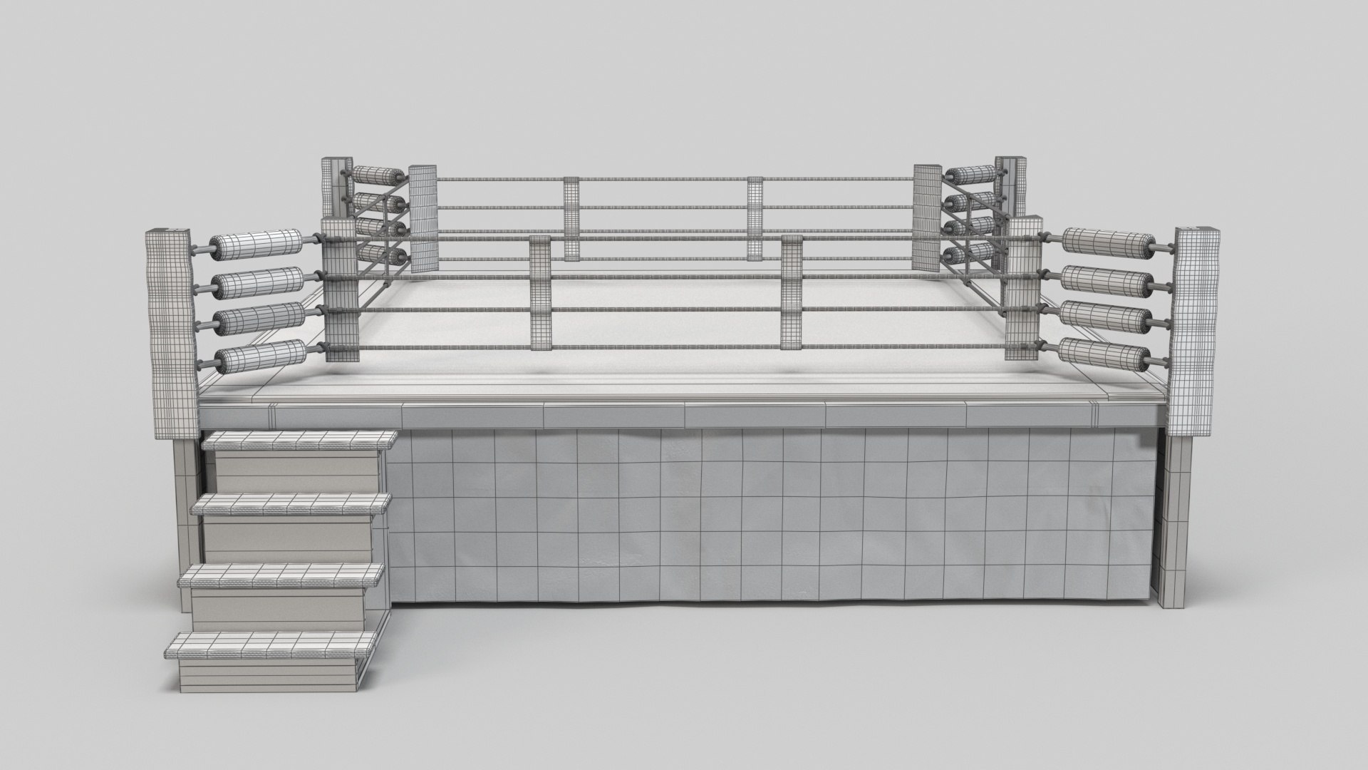 Boxing Ring 3D Model - TurboSquid 2080343
