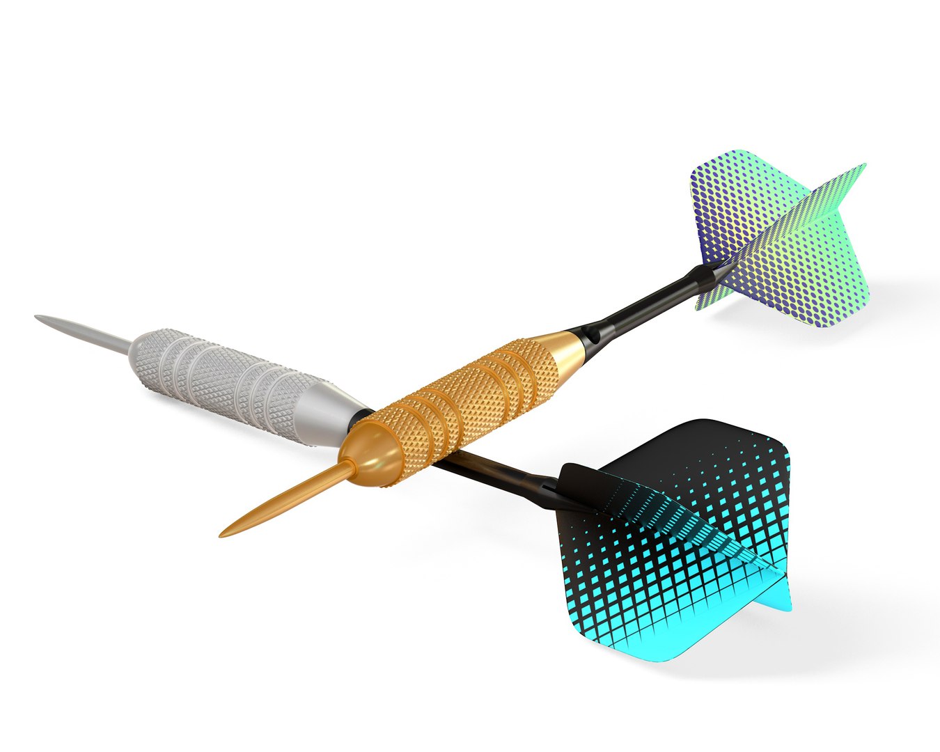 Two Dart Needles model - TurboSquid 2152389