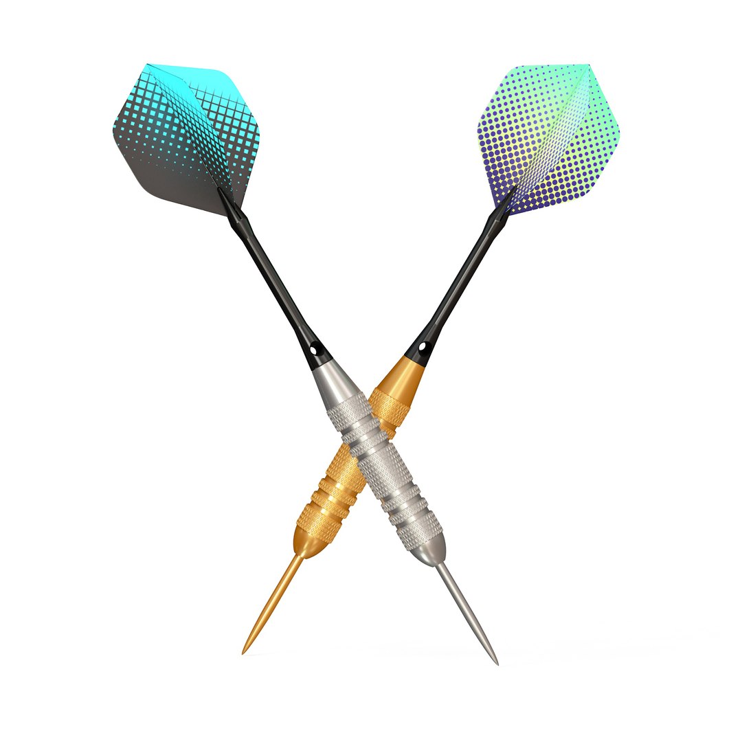 Two Dart Needles Model - TurboSquid 2152389