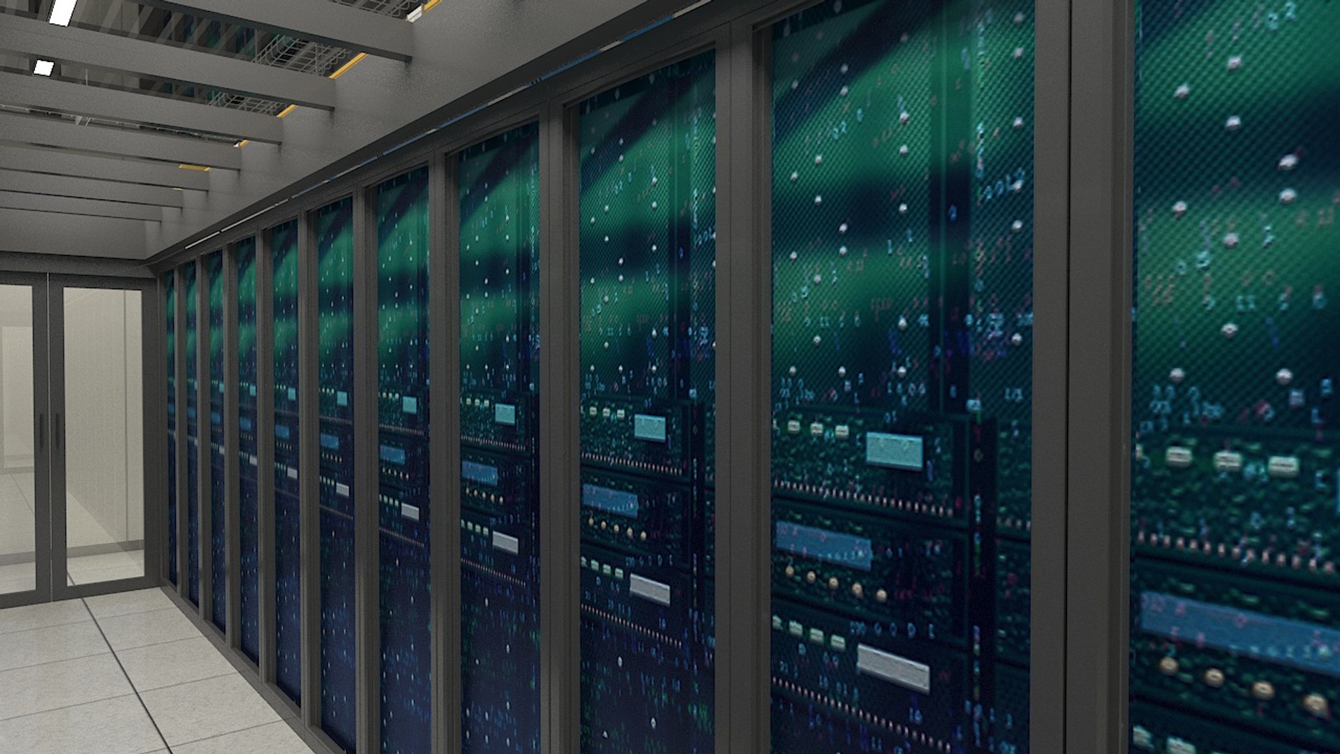 Modern Computer Server Room 2 3D Model - TurboSquid 2258509