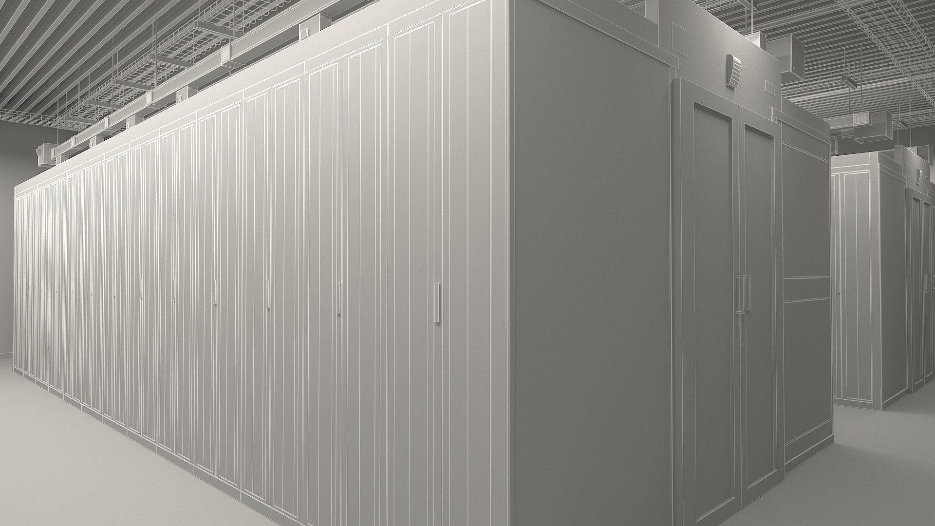 Modern Computer Server Room 2 3D Model - TurboSquid 2258509