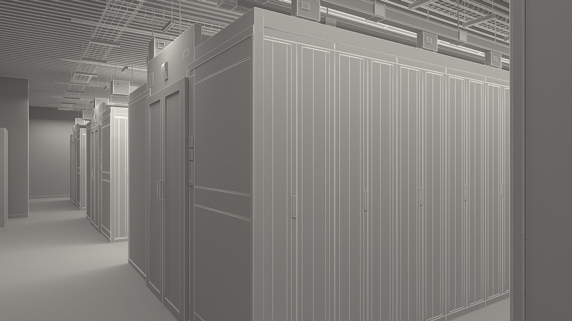 Modern Computer Server Room 2 3D Model - TurboSquid 2258509
