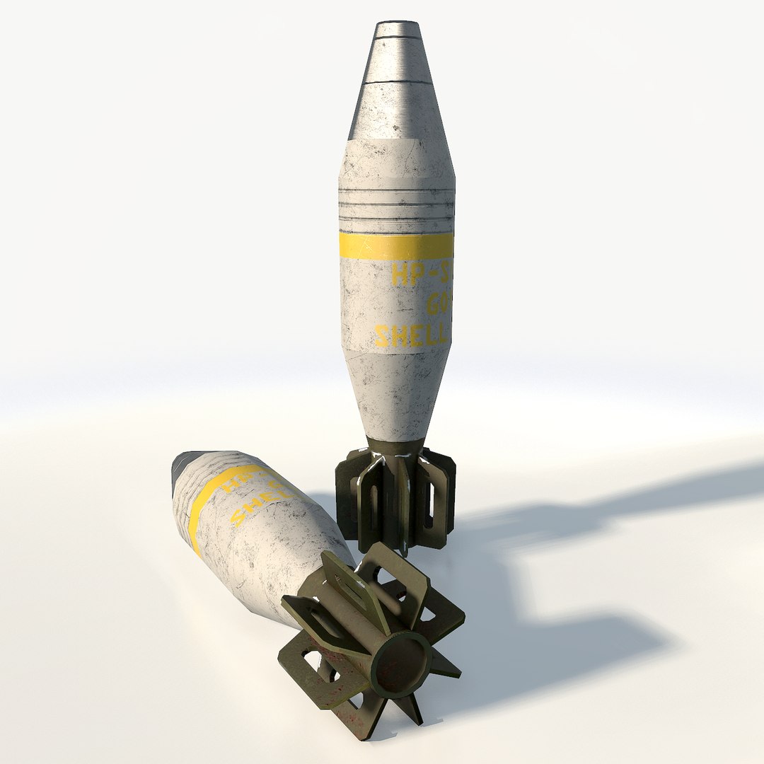 3d Mortar Shell