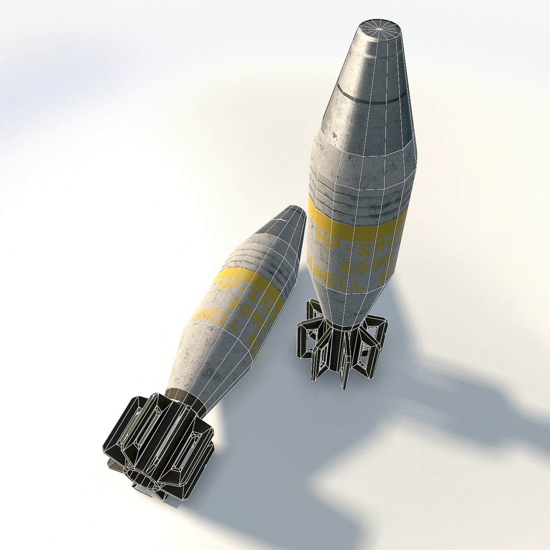 3d Mortar Shell