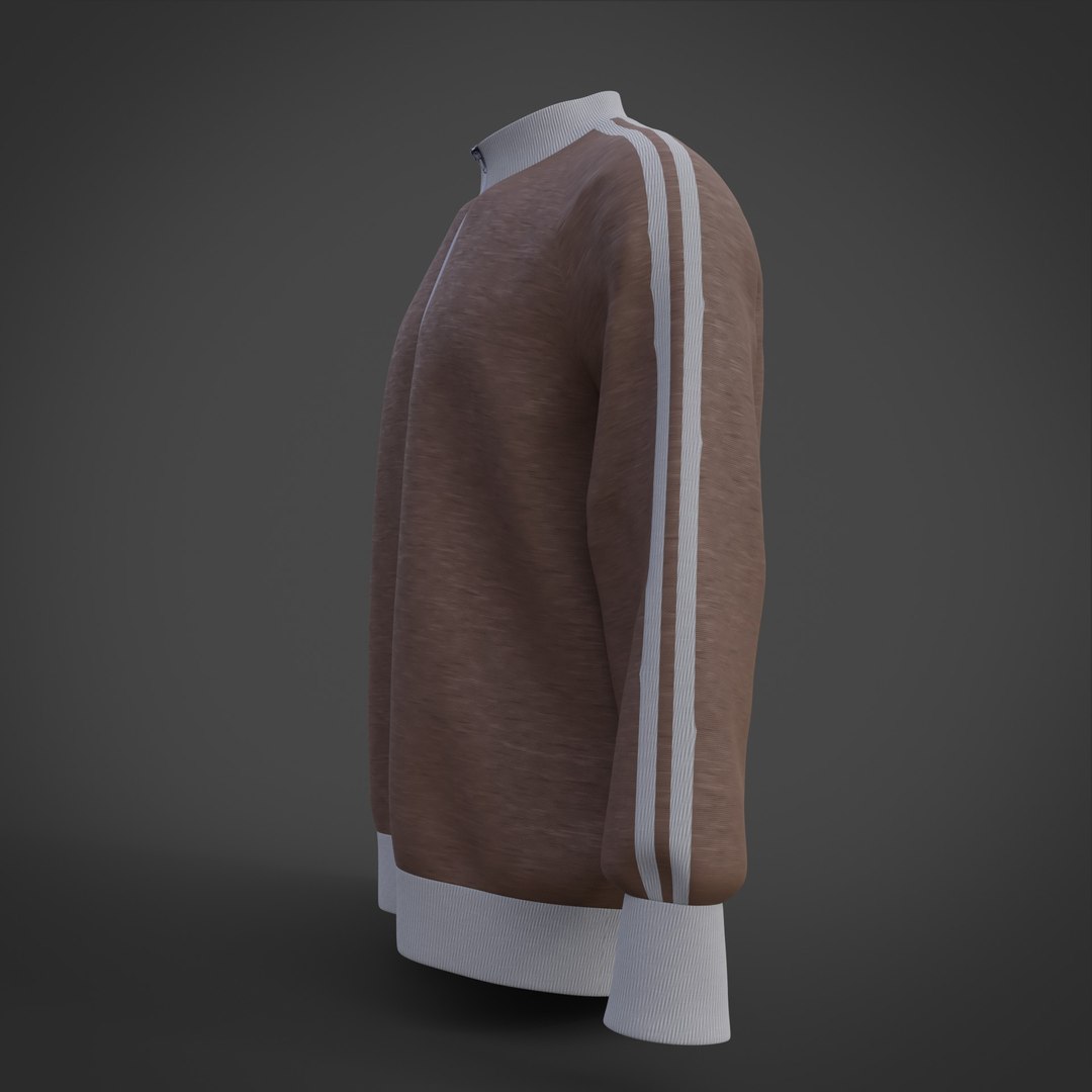 Male Tracksuit Sweatshirt - Sports Jacket 3D Model - TurboSquid 1979099