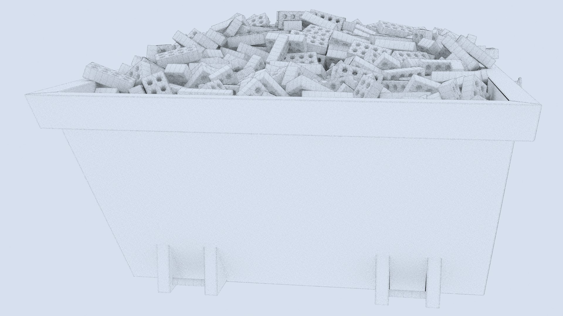 3D Industrial Container With Bricks VOL 1 Model - TurboSquid 1965323