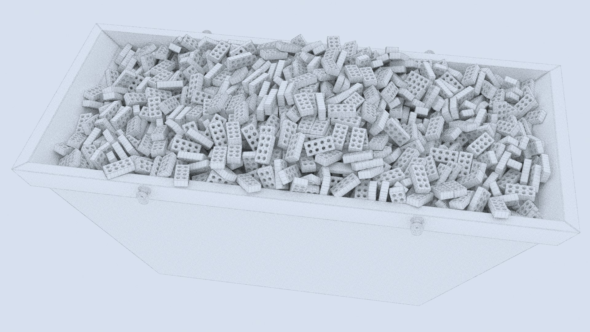 3D Industrial Container With Bricks VOL 1 Model - TurboSquid 1965323