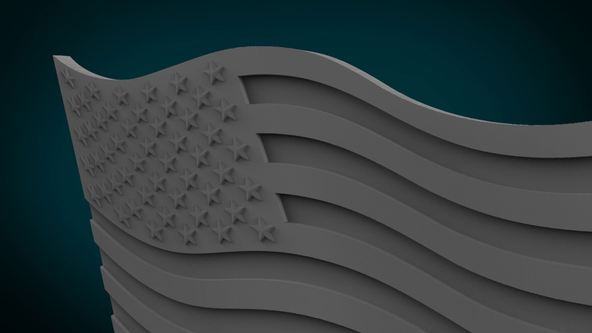 American Flag 3D Stl File 3D Model - TurboSquid 2300007