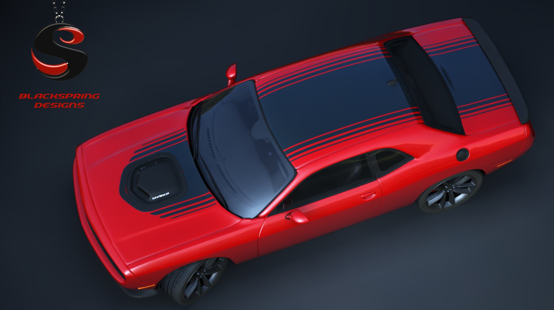 Dodge Challenger Shaker 2015 3d Model
