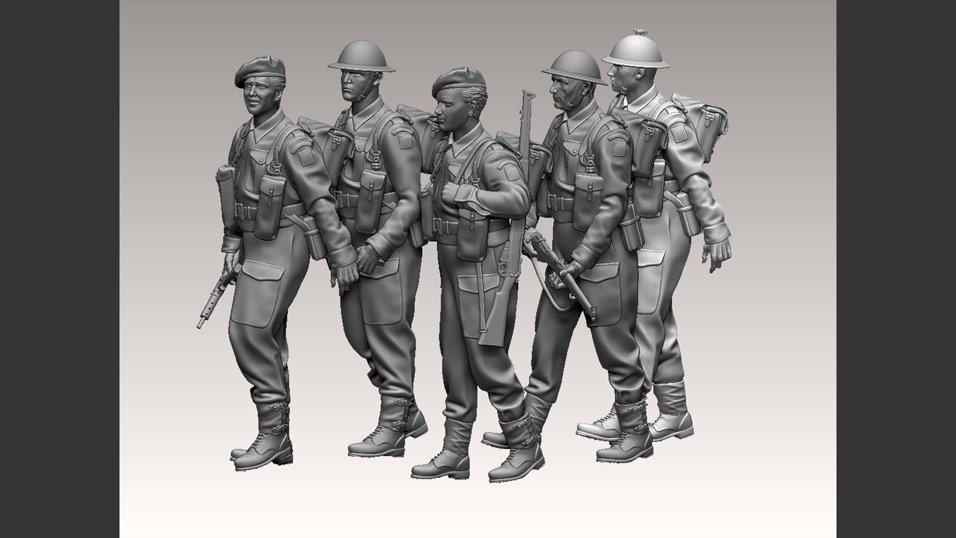 British soldiers model - TurboSquid 1651601