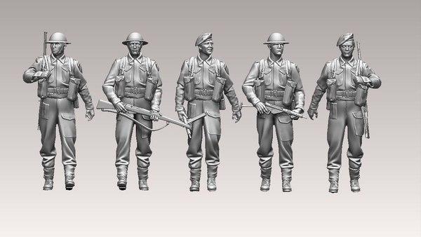 British soldiers model - TurboSquid 1651601