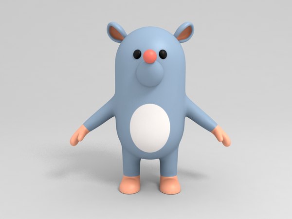 3D rat character cartoon model - TurboSquid 1266083