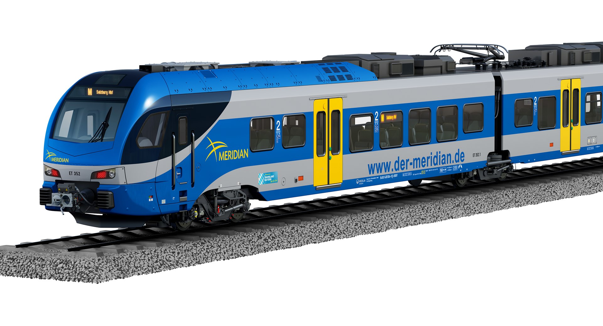 Stadler flirt 3 3D model - TurboSquid 1338868
