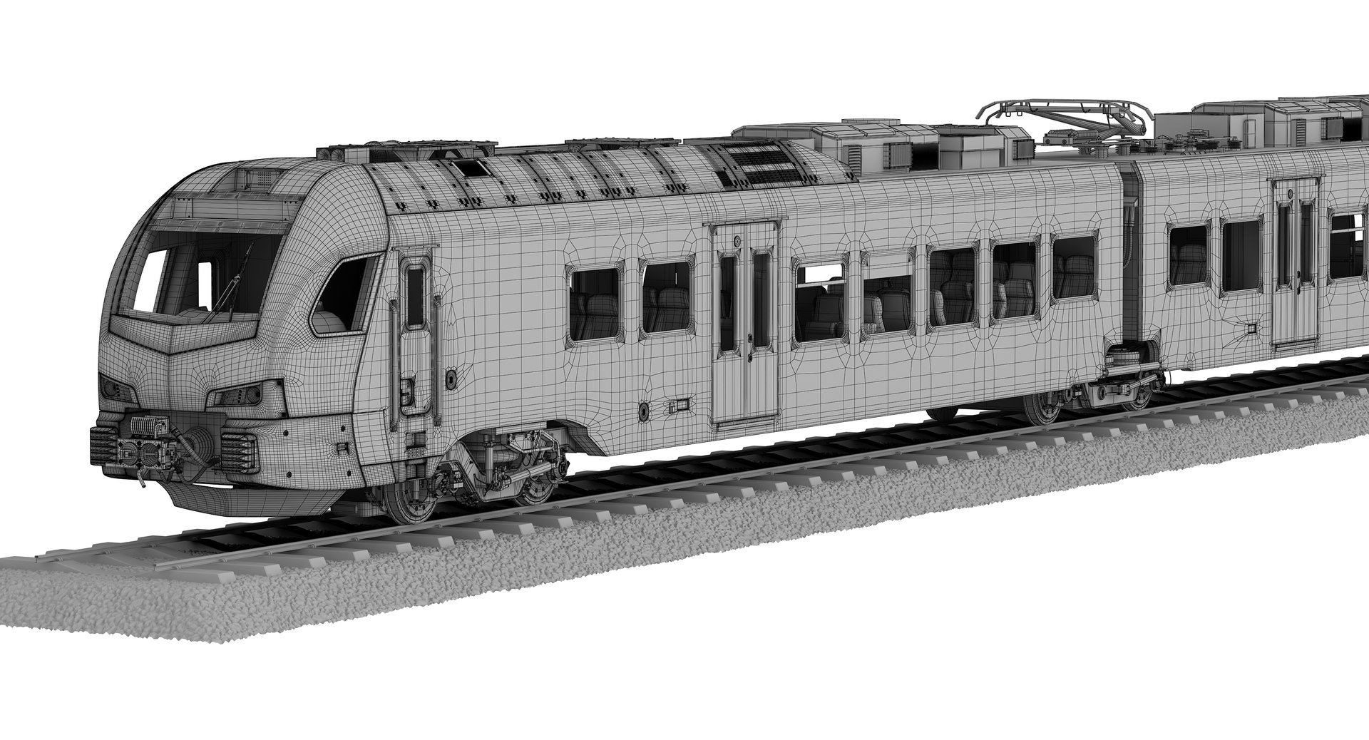 Stadler flirt 3 3D model - TurboSquid 1338868