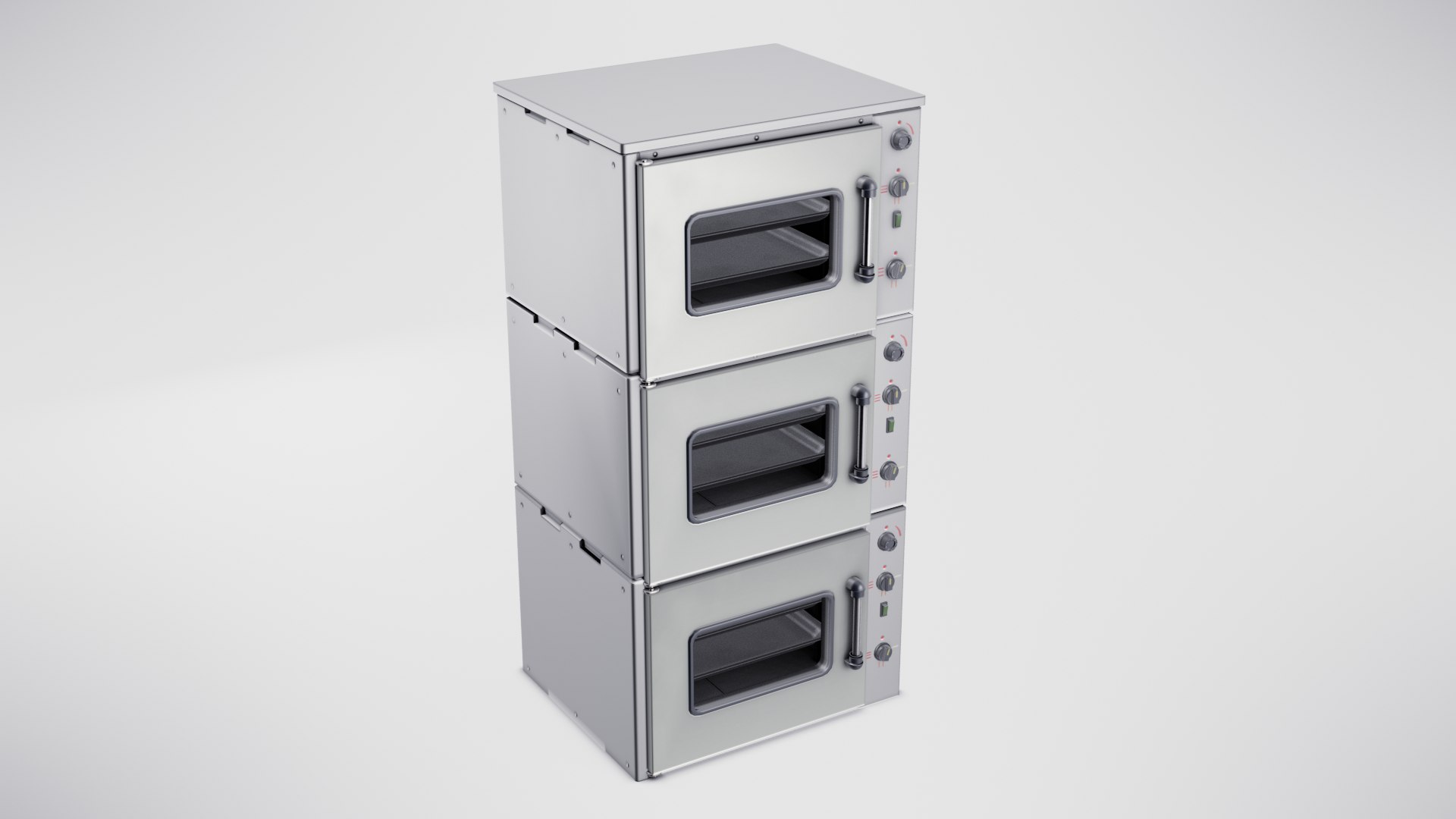 Triple Oven 3D Model - TurboSquid 1501300