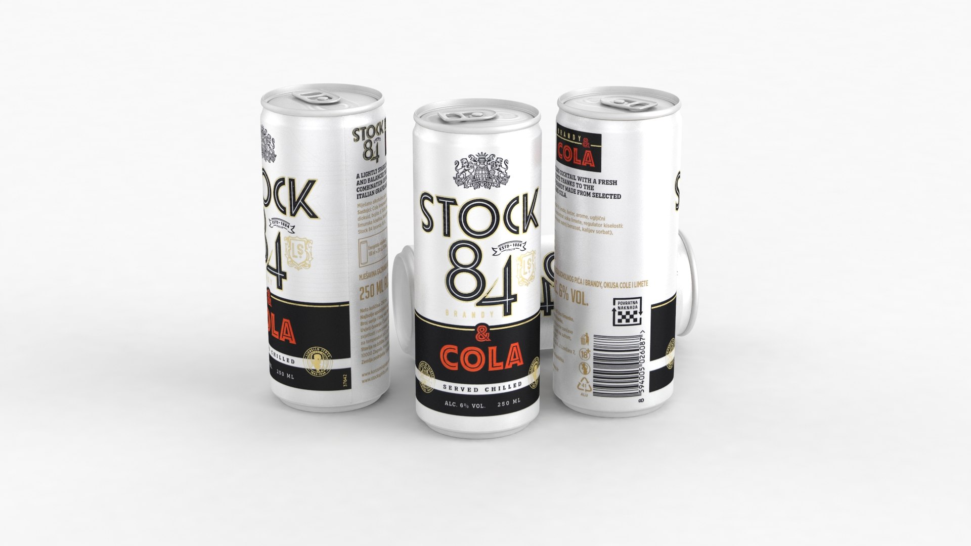 3D Model Alcohol Can Stock 84 Brandy And Cola 250ml 2024 - TurboSquid ...