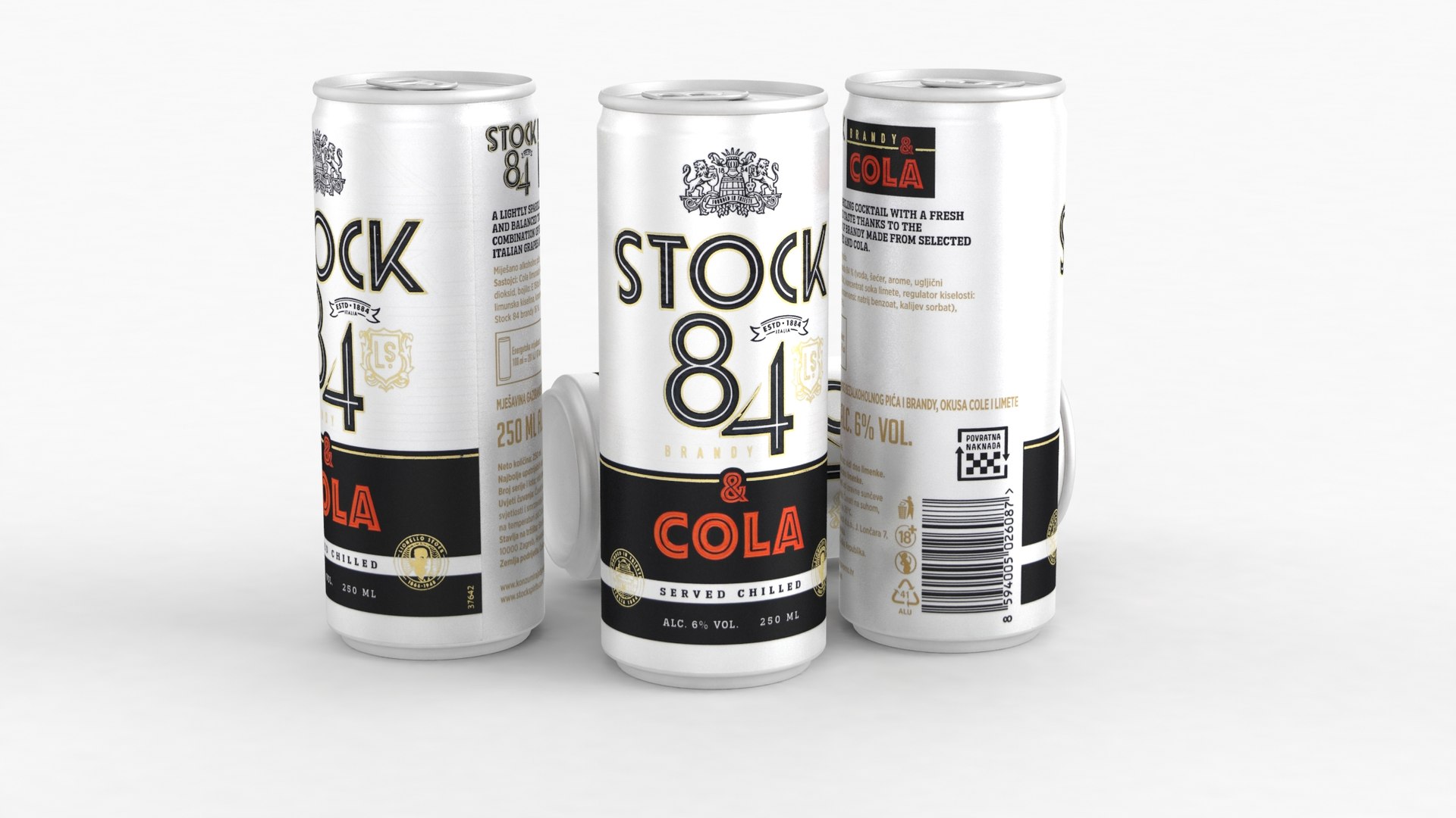 3D Model Alcohol Can Stock 84 Brandy And Cola 250ml 2024 - TurboSquid ...