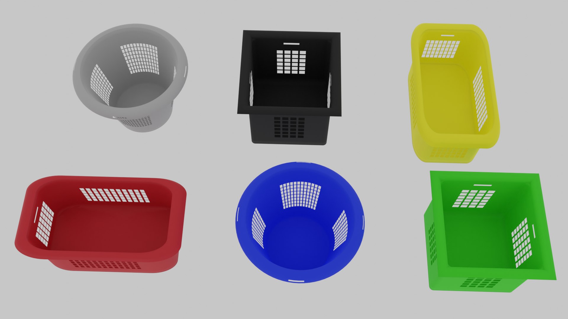 Plastic Basket 3D Model - TurboSquid 2032541