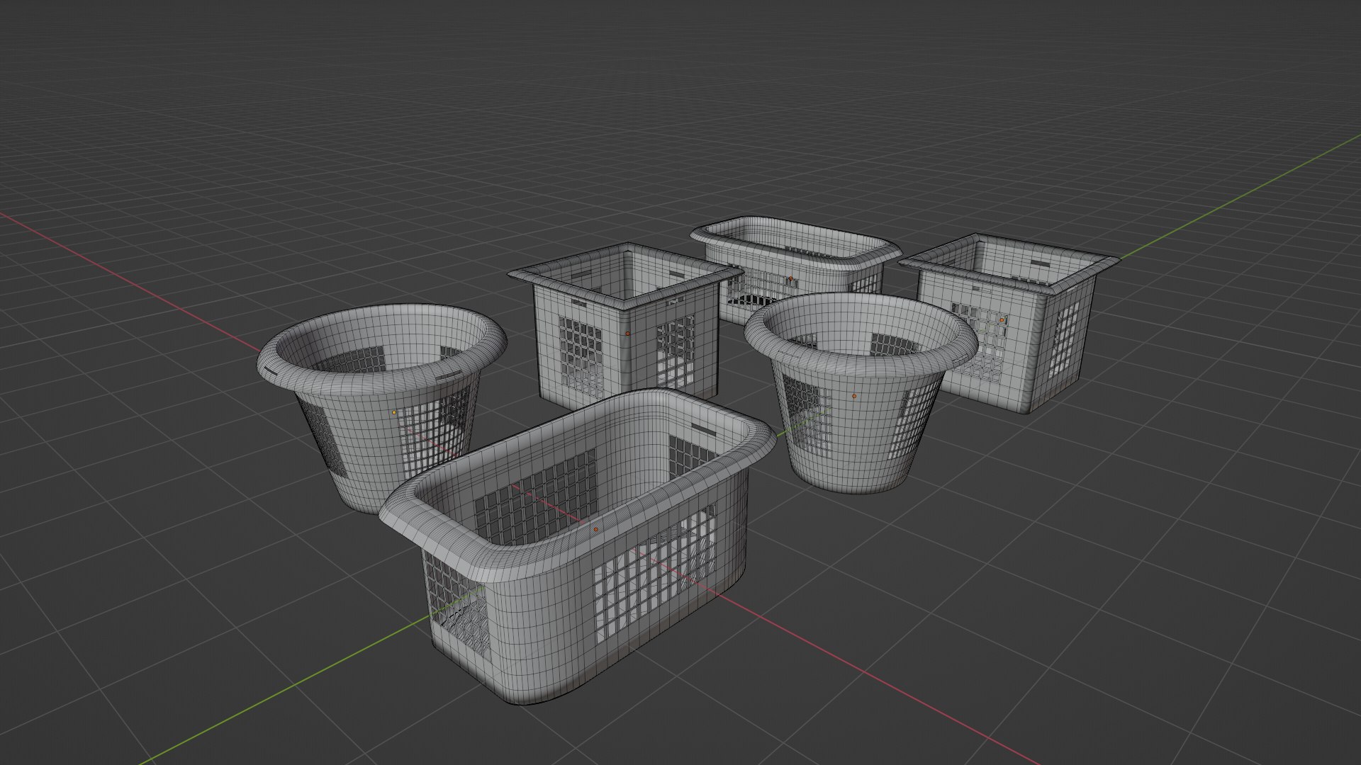 Plastic Basket 3D Model - TurboSquid 2032541