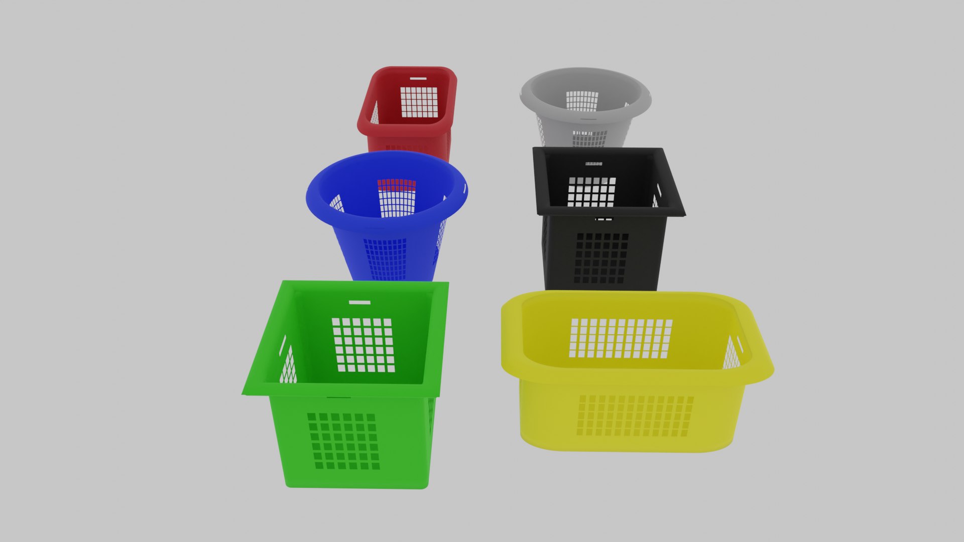 Plastic Basket 3D Model - TurboSquid 2032541