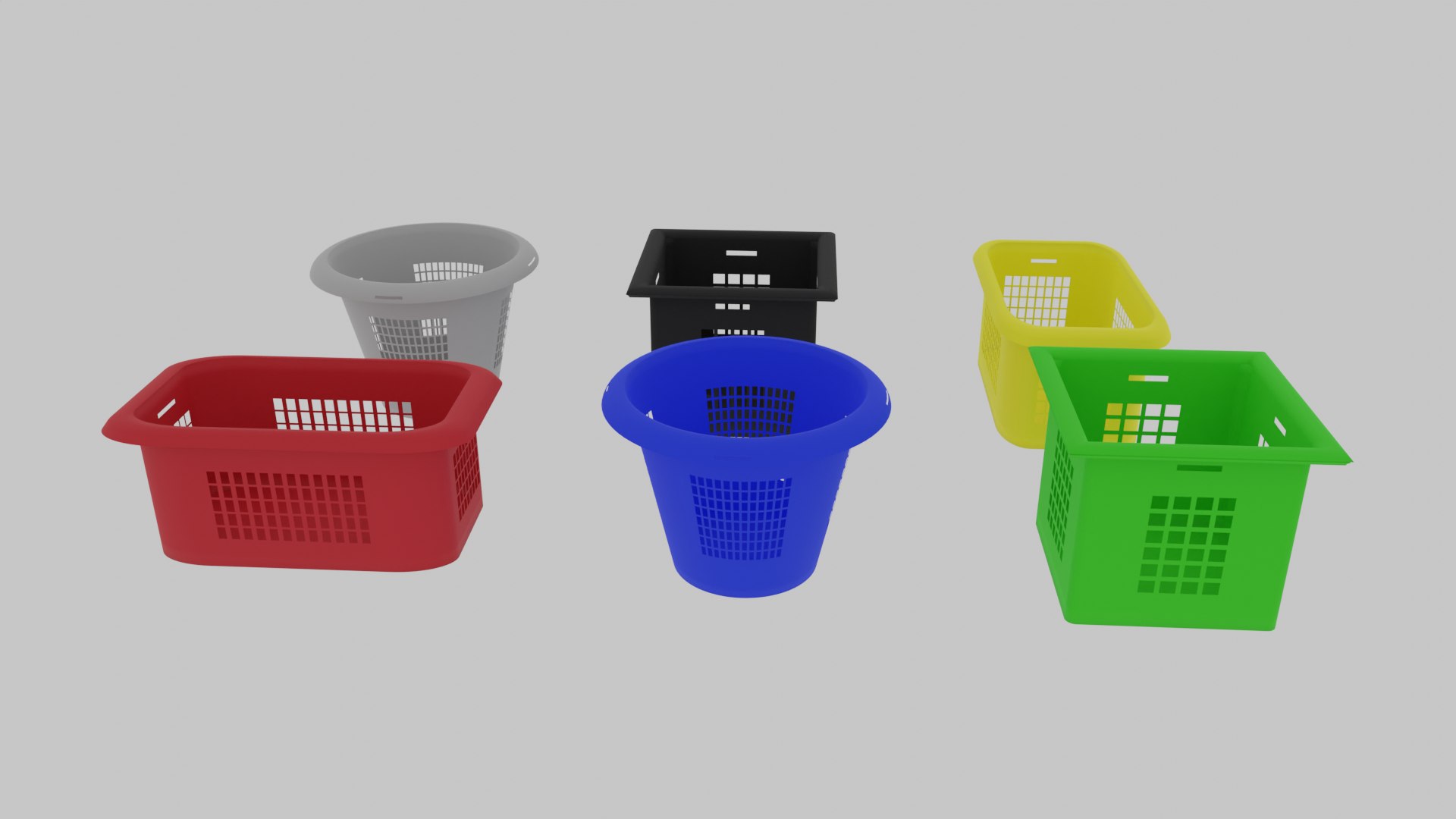 Plastic Basket 3D Model - TurboSquid 2032541