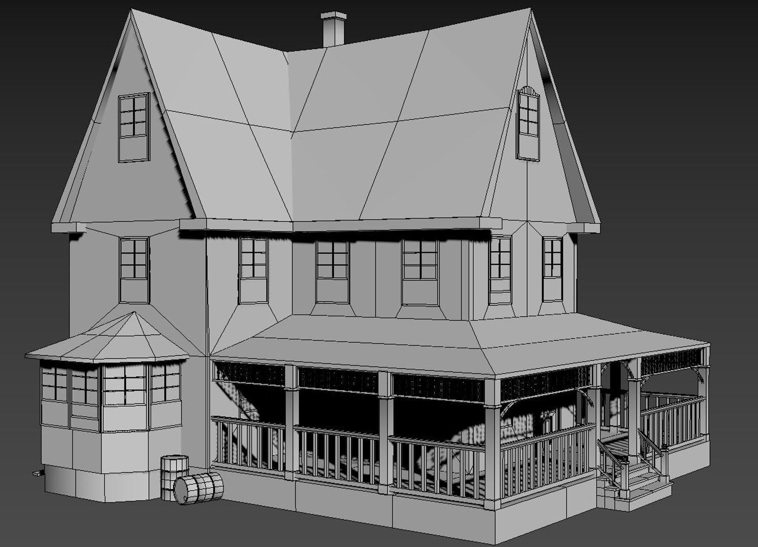 Old House Model - TurboSquid 1379575