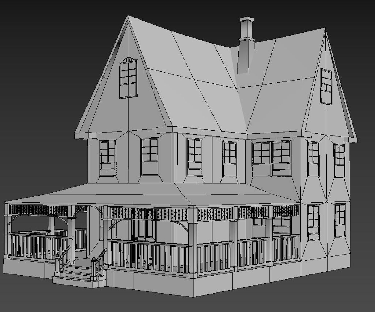 Old House Model - TurboSquid 1379575