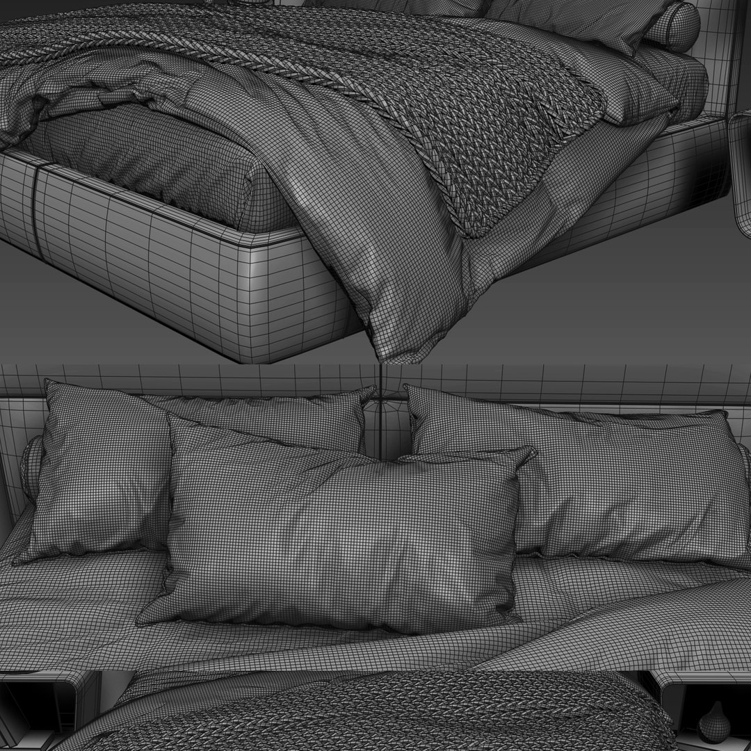 Poliform Bed Model - TurboSquid 1346028