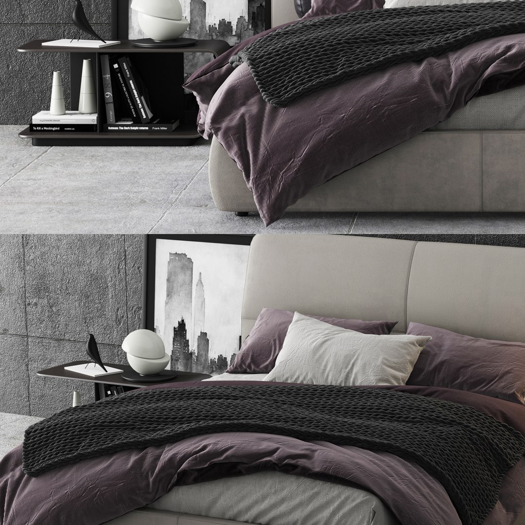 Poliform Bed Model - TurboSquid 1346028