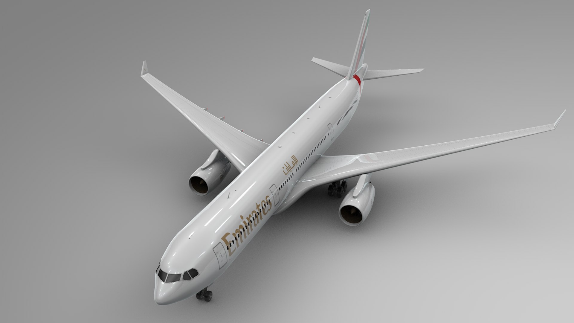Airbus A330-300 Emirates L348 3D - TurboSquid 1460560