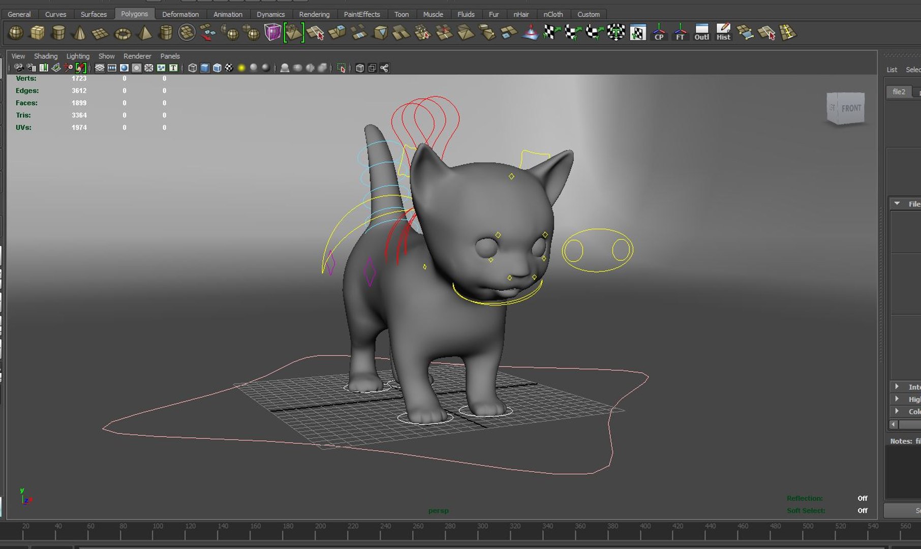Cute Cartoon Cat Rigged Model - TurboSquid 1253988