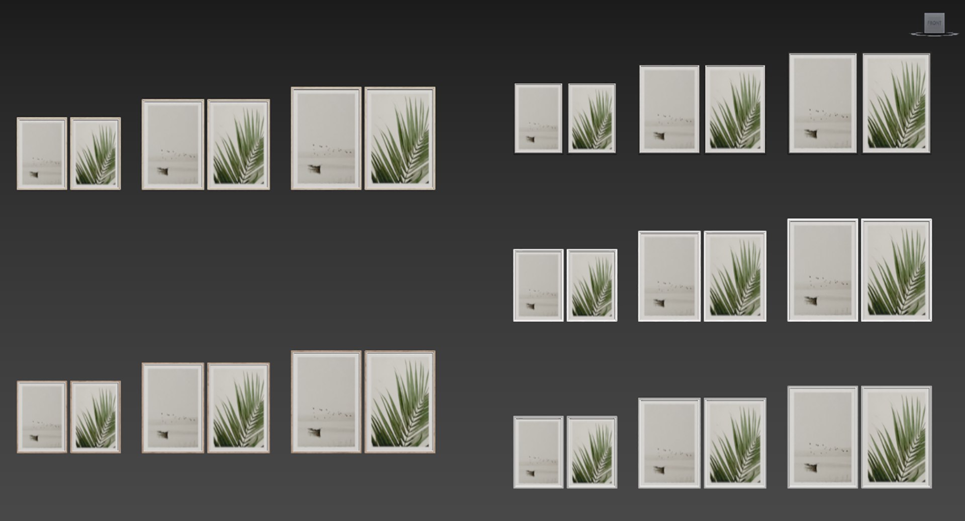 Picture Frames Set-397 Model - TurboSquid 2010403